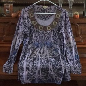 Tops | One World Tunic Size Large | Poshmark